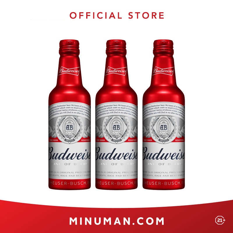 Jual Budweiser Beer - 355ml - 3btls | Shopee Indonesia