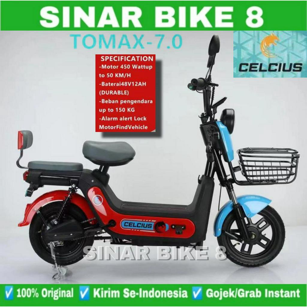 Jual Sepeda Listrik CELCIUS TOMAX 7.0 Electric E Bike | Shopee Indonesia