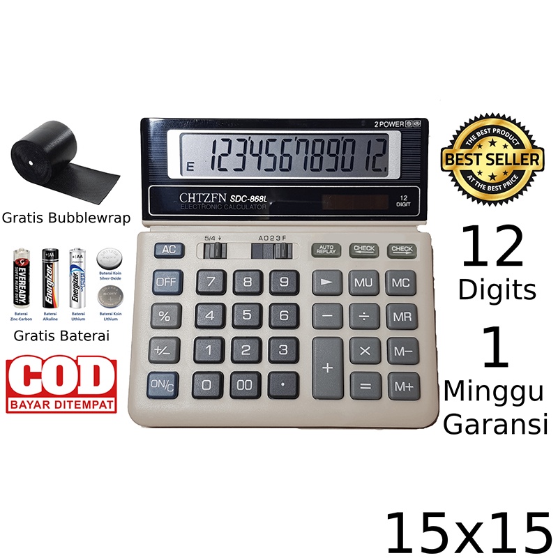 Jual Kalkulator 868L 12 Digit - Calculator Check Lengkap | Shopee Indonesia
