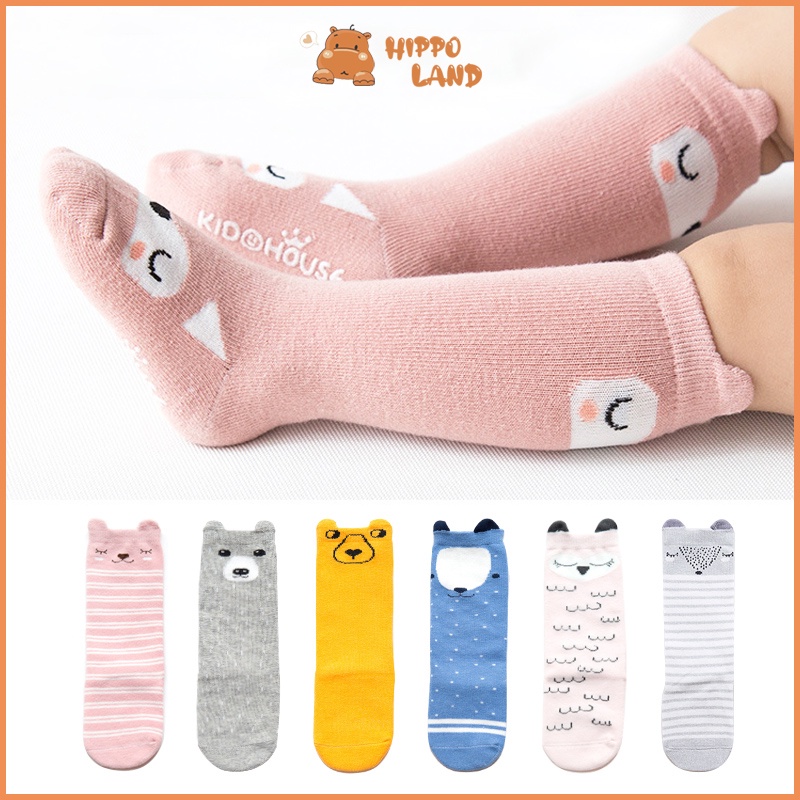 Jual HIPPO LAND Kaos kaki anak bayi motif/Kaus kaki tabung tengah 101-102 | Shopee Indonesia