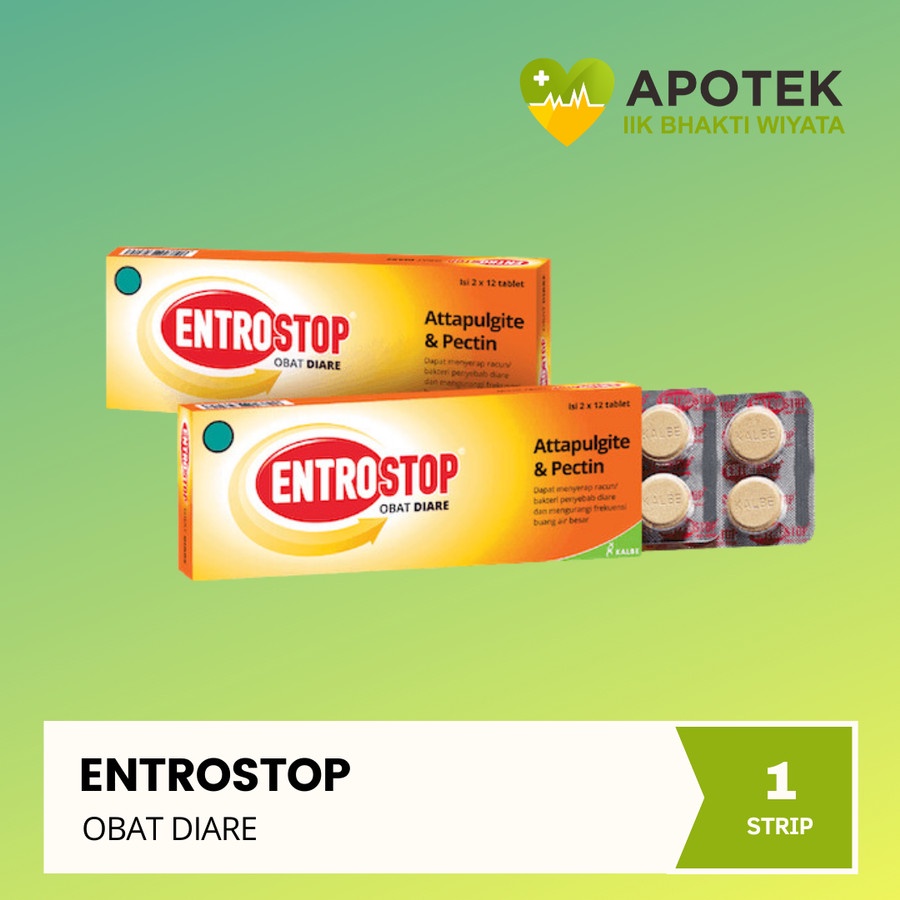 Jual Entrostop Tablet Obat Diare - 1 Strip Isi 12 Tablet | Shopee Indonesia