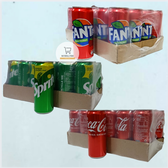 Jual [1ctn] Fanta/Sprite/Coca Cola Kaleng Slim 250ml | Shopee Indonesia