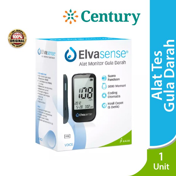 Jual Elvassense Alat Monitor Gula Darah Voice / Alat Tes Gula Darah ...