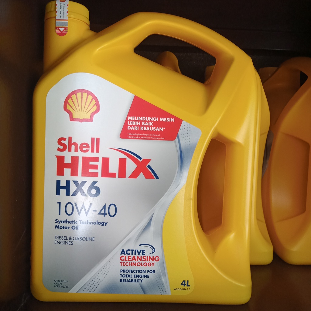 Jual Shell Helix HX6 10W-40 4 LITER ORIGINAL | Shopee Indonesia