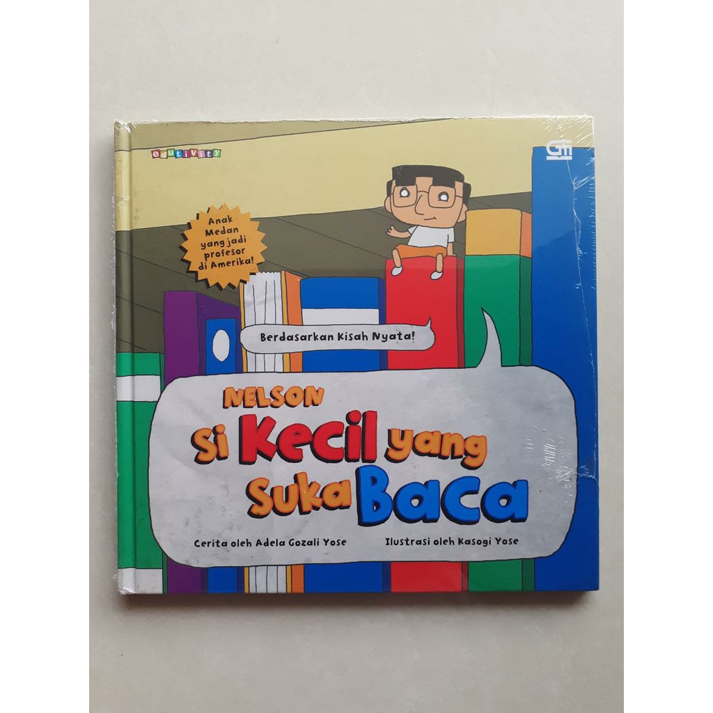 Jual Nelson si Kecil yang Suka Baca (Hardcover, Berdasarkan Kisah Nyata ...