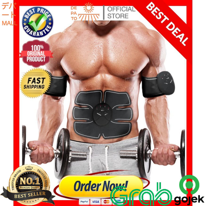 Jual ALAT PENGECIL PERUT & PEMBENTUK OTOT Tangan ELEKTRIK MUSCLE ...