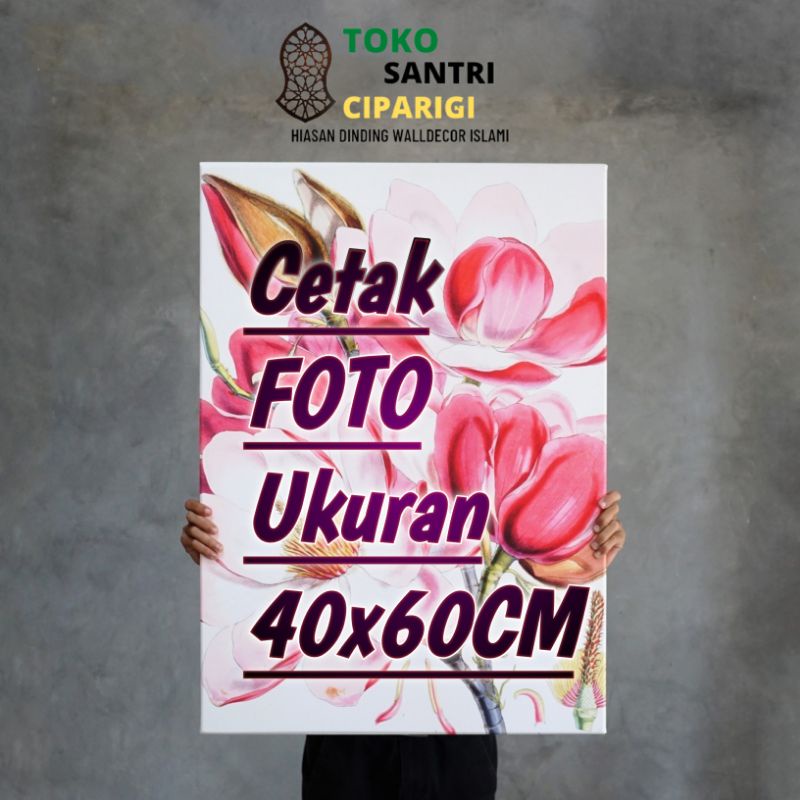 Jual Cetak Foto Custom Bingkai Kayu Cetak foto 40x60 foto ukuran Bingkai Kayu besar cetak foto ...
