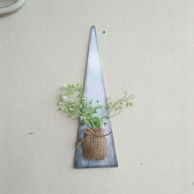 Jual Bunga Kerang Triangle Hiasan Dinding 3D Rumpu Warna Tempel ...