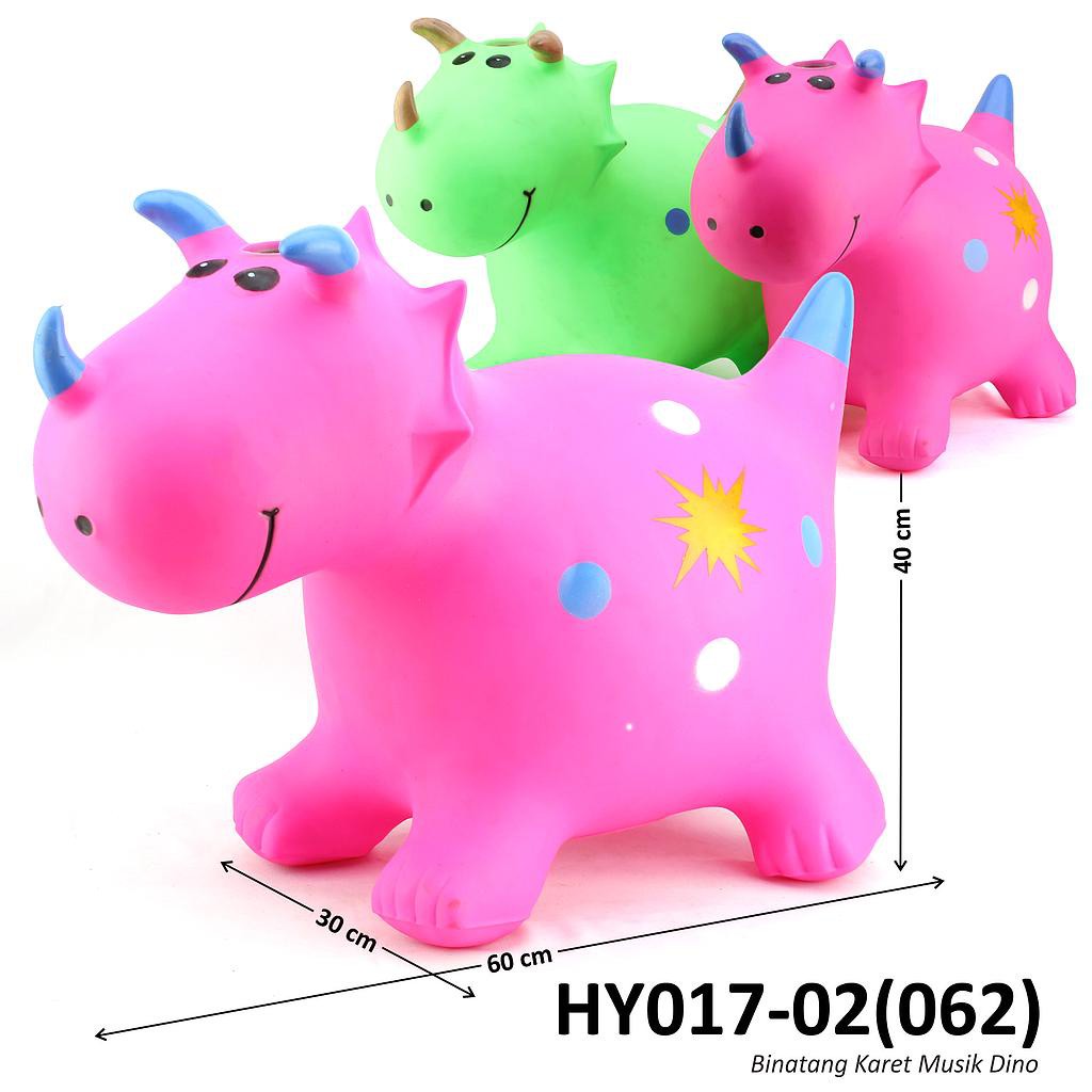 Jual Animal Jumping Tunggangan Karet Dinosaurus Dino Musik - Mainan ...