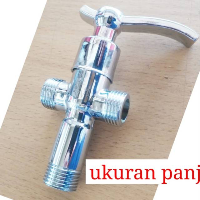 Jual Stop kran T stanlis kran closet stanlis steel tebal kran closet ...