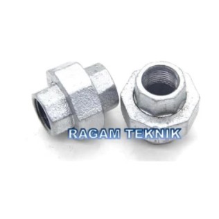 Jual Watermur 4" Inch Union Socket Water Mur Moor Besi Galvanis Drat Dalam Sambungan Pipa ...