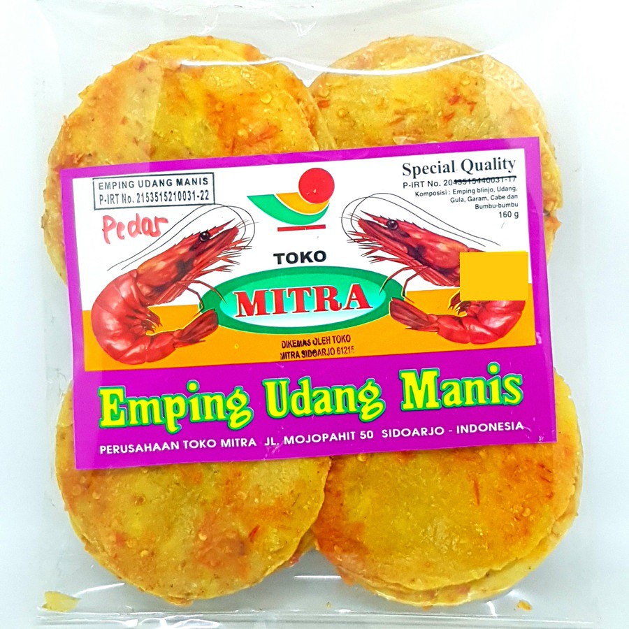 Jual MITRA EMPING UDANG MANIS / PEDAS 160gr | BLINJO BELINJO MLINJO ...