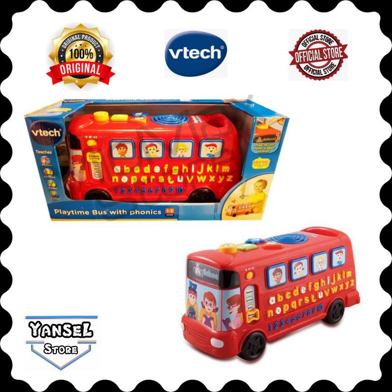 Jual Vtech Playtime Bus With Phonics | Shopee Indonesia