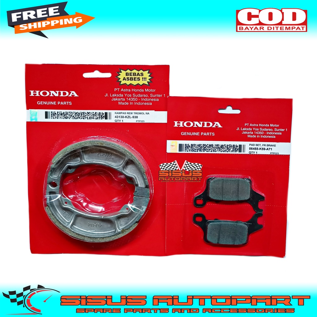 Jual KAMPAS REM VARIO 160 CBS GENIO VARIO 150 NEW / KAMPAS REM SET ...