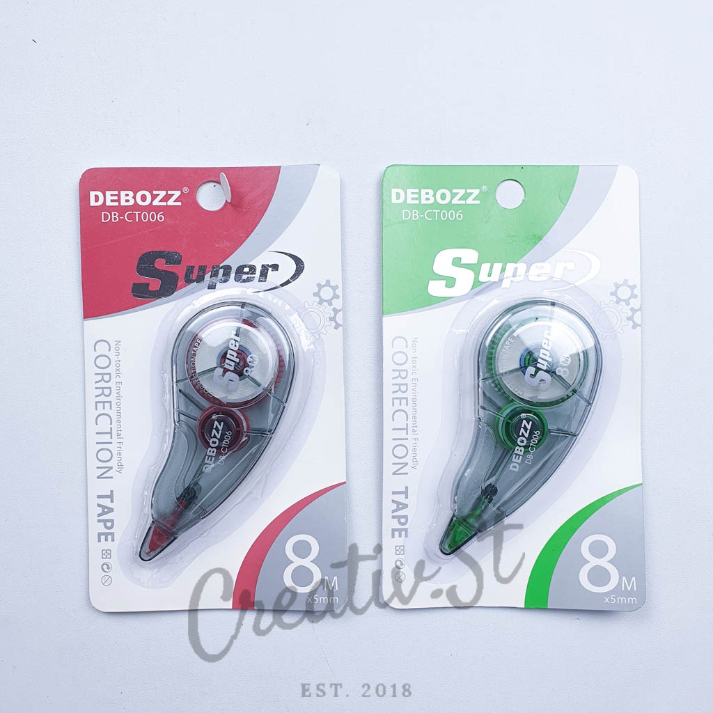 Jual DEBOZZ Tip-Ex Kertas Correction Tape Db-Ct006 8 Meter | Shopee ...
