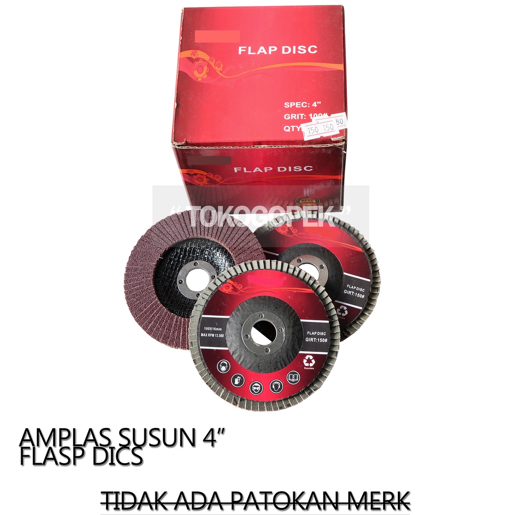 Jual AMPLAS SUSUN FLAP DISC 4" - AMPLAS BULAT | Shopee Indonesia