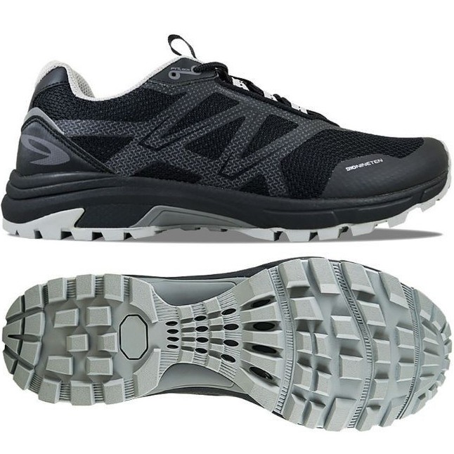 Jual 910 nineten Sepatu lari /Running original YUZA TRAIL - HITAM ABU ...