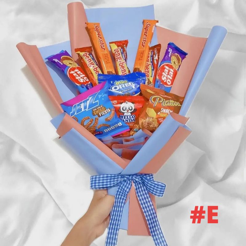 Jual BUKET SNACK / BUKET COKLAT /SNACK BOUQUET/ HADIAH WISUDA / HADIAH ...