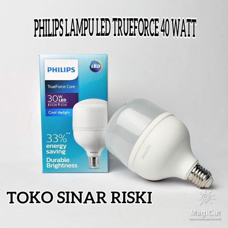 Jual LAMPU Philips TrueForce Core HB LED Bulb 30W E27 GEN3 -6500K Putih | Shopee Indonesia