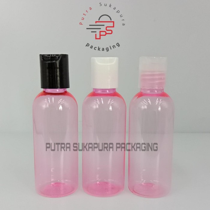 Jual Botol Disctop 60Ml Pink/Botol Plastik Prestop Preson/Tutup Varian ...