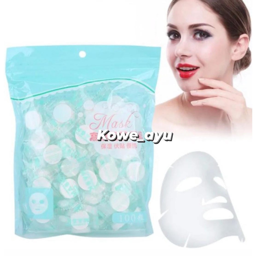 Jual DIY Compressed Mask / masker kertas / masker permen / kompres ...