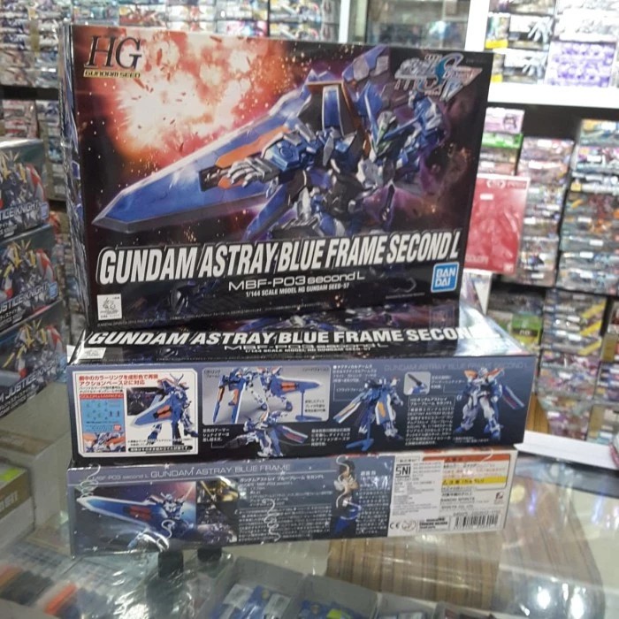 Jual Hg 57 Gundam Astray Blue Frame Second L 55601 [ORIGINAL BANDAI ...