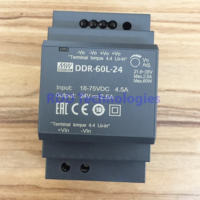 Jual DC To DC Converter Meanwell DDR-60L-24 DIN Rail Mounting | Shopee Indonesia
