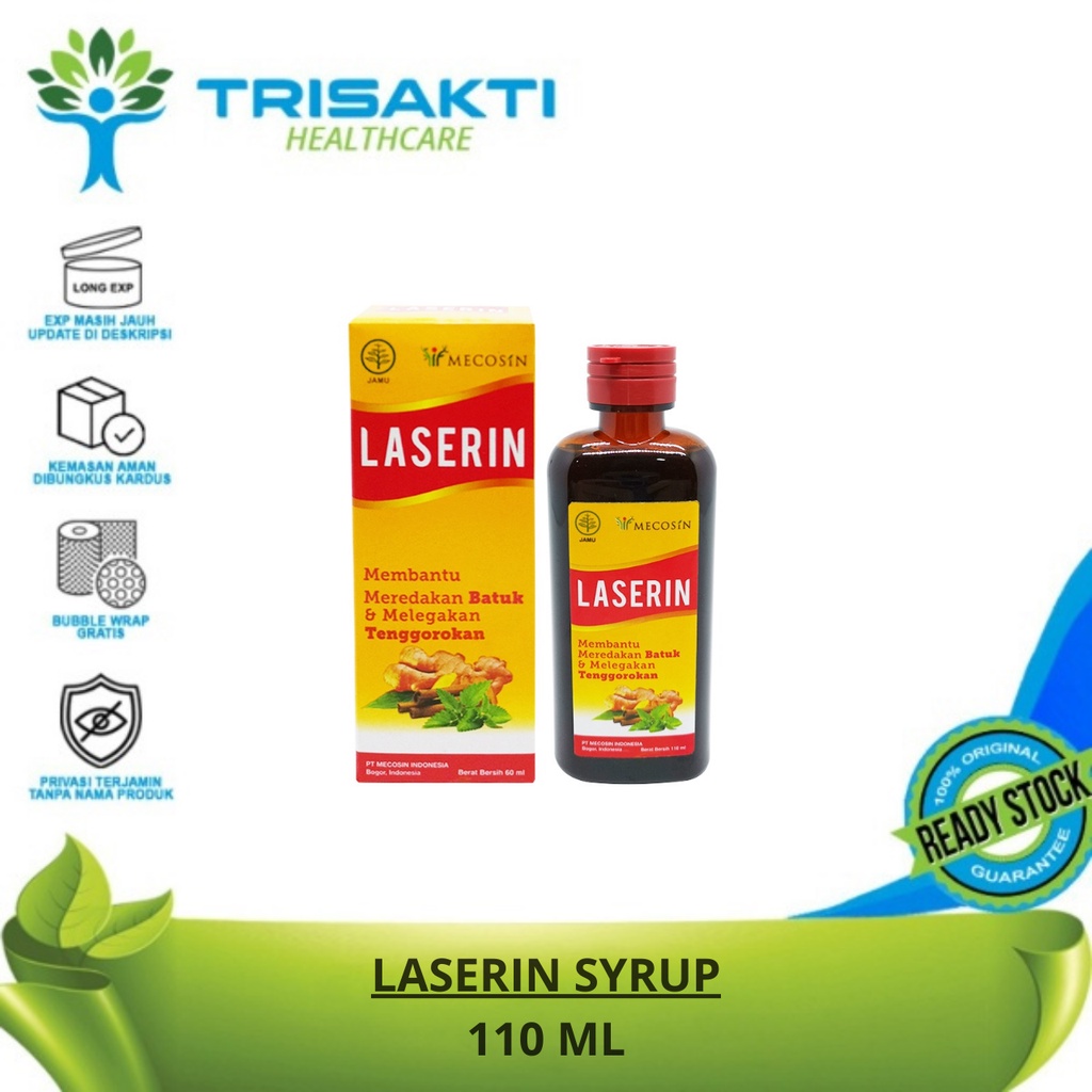 Jual Laserin Syrup 110 ml Meredakan Batuk | Shopee Indonesia