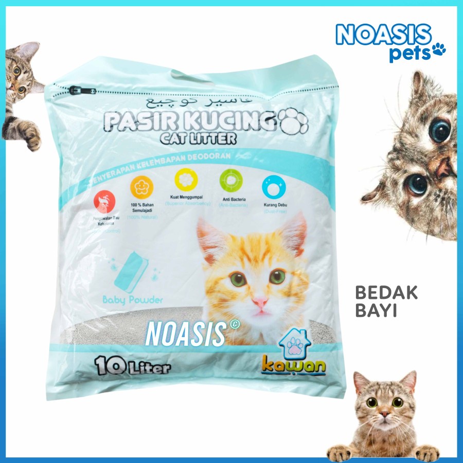 Jual Pasir Kucing Kawan Pasir Gumpal Pasir Wangi Catsand Catlitter 10 ...