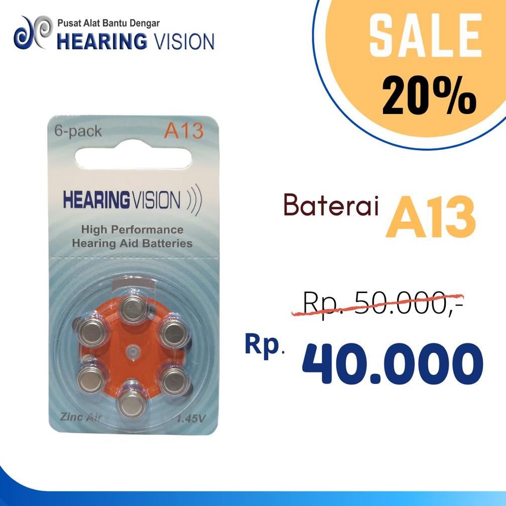 Jual Baterai Alat Bantu Dengar - A13 (Hearing Aid Battery) | Shopee Indonesia