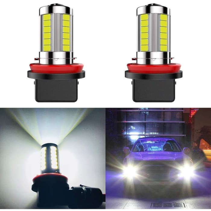 Jual lampu fog lamp Foglamp Led Mobil H11 H16 HB3 HB4 9005 9006 33 TITIK Led 5 sisi Super Bright ...