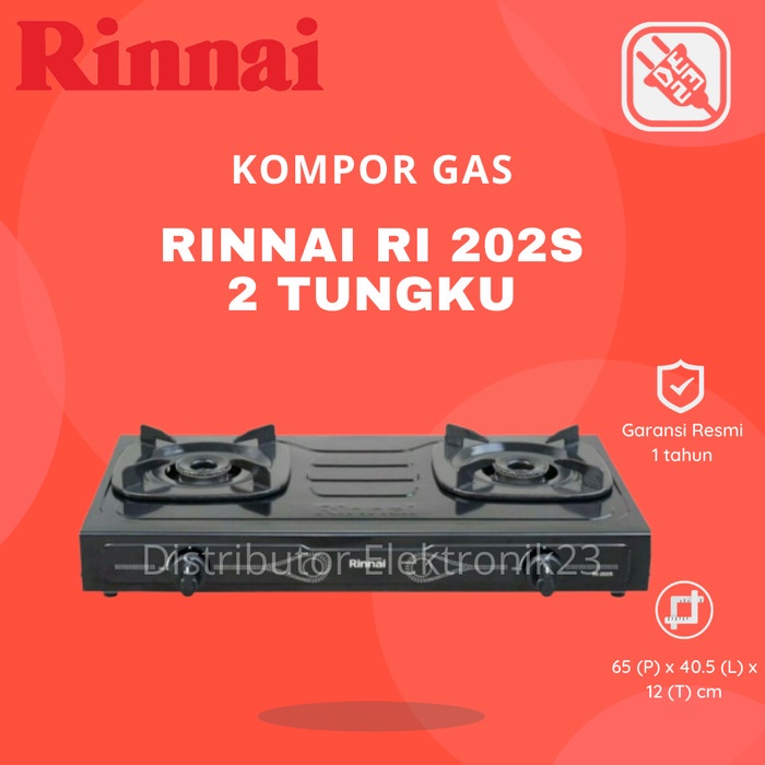 Jual RINNAI RI-202S KOMPOR GAS 2 TUNGKU RINNAI RINAI | Shopee Indonesia
