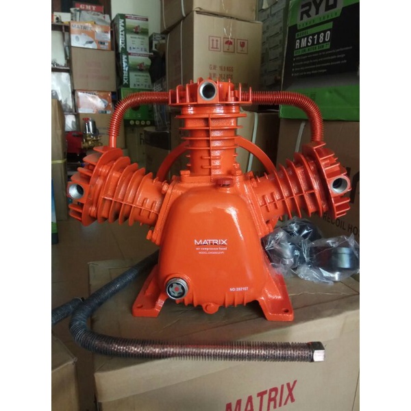 Jual Kepala Kompresor 2HP DW3065 MATRIX / Bare Air Head Compressor 2 HP ...