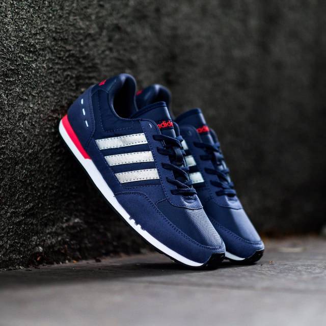 Jual Adidas Neo City Racer Navy (100% Original) | Shopee Indonesia