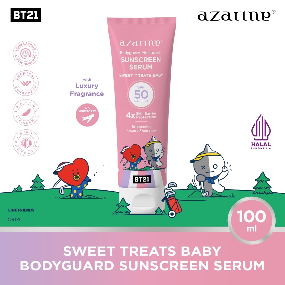 Jual AZARINE Body Guard Moisturizer SUNSCREEN SERUMSPF50 PA++++ 100ml ...