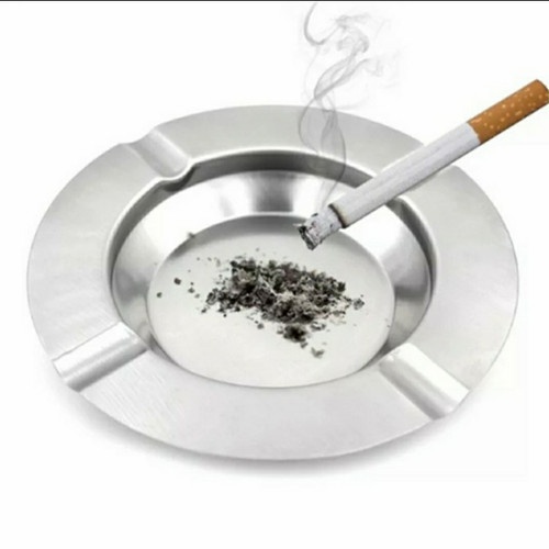 Jual EHA Asbak Rokok Stainless BULAT / TEMPAT BUANG ROKOK TAMU / Asbak ...