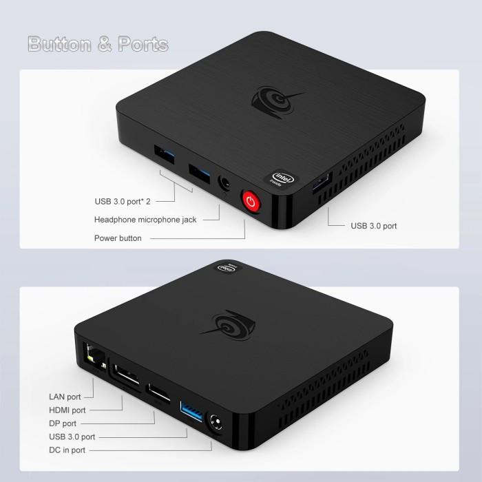 Jual Mini PC Beelink T4 Intel X5 Z8500 4/64GB 4K Windows 10 Dual ...
