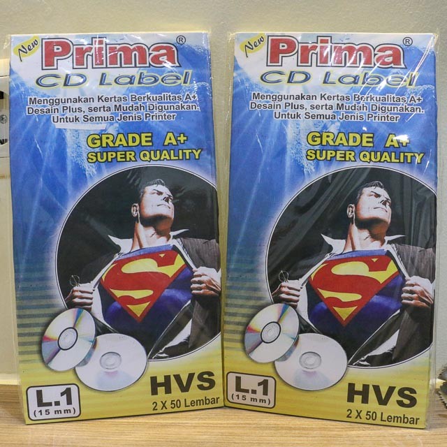 Jual Label HVS Prima Superman (CD Label) | Shopee Indonesia