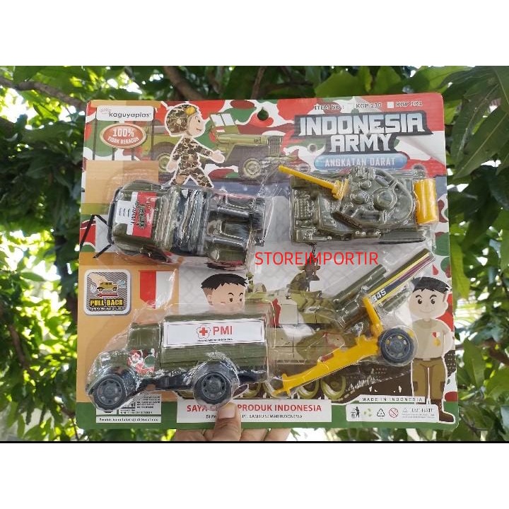 Jual Mainan Anak Mobil Tank Tentara Angkataan Darat Indonesia KGP 130/Mainan Anak Laki Laki ...