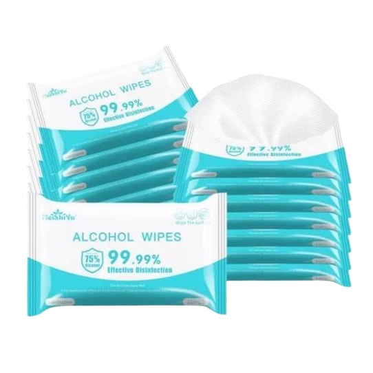 Jual Alcohol Wipes - Tisu Basah Alkohol 75% Disinfectant 10 sheets ...