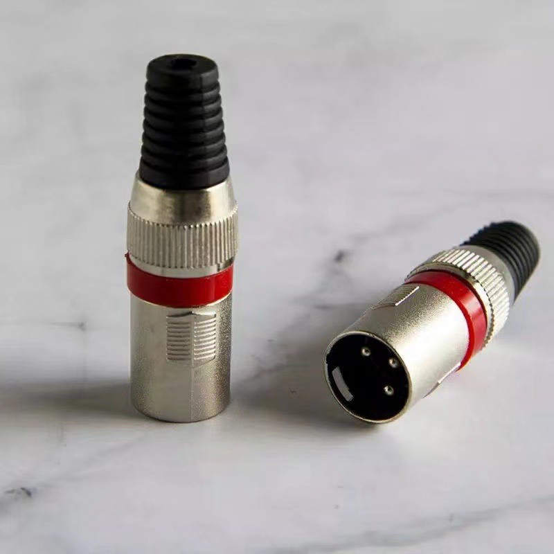 Jual Jack Mic Canon Soket Mic Canon XLR Plug Male 3 Pin Microphone ...