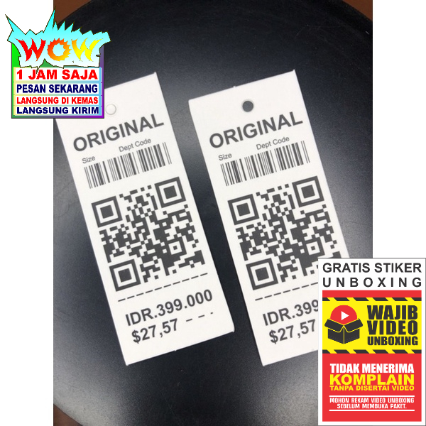 Jual ORIGINAL LABEL PRICE TAG BARCODE SUPER PREMIUM CO 1X DI KIRIM ...