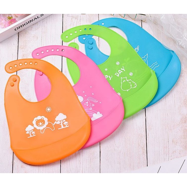 Jual 1234OS - Celemek Makan Bayi BABY BIB SLABER Karet Anak Baby Burb ...