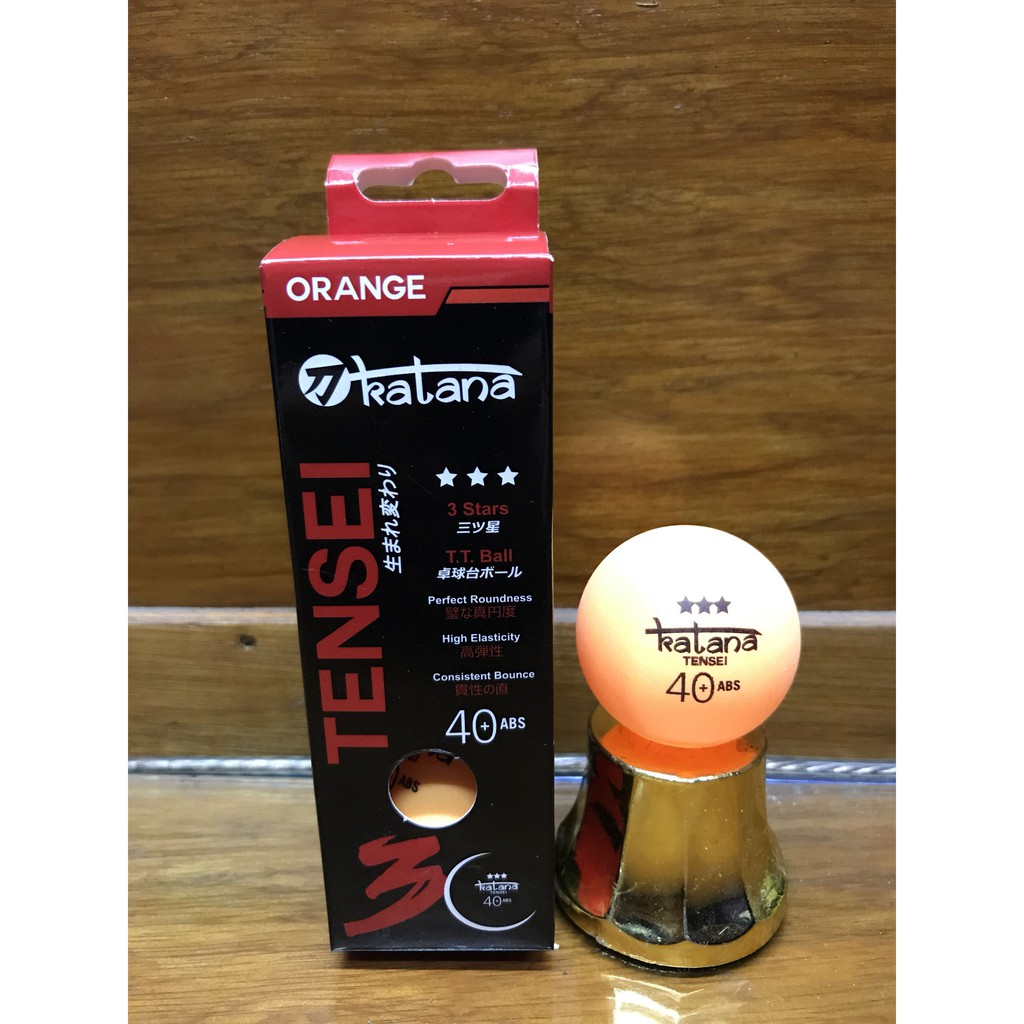 Jual Bola Tenis Meja Pingpong KATANA 3-Star Isi 3 Original | Shopee Indonesia