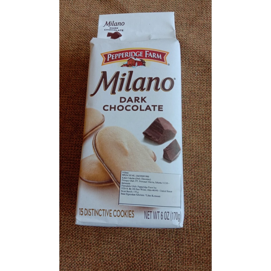 Jual BUY 1 FREE 1 Pepperidge Farm Milano Dark Chocolate | Shopee Indonesia