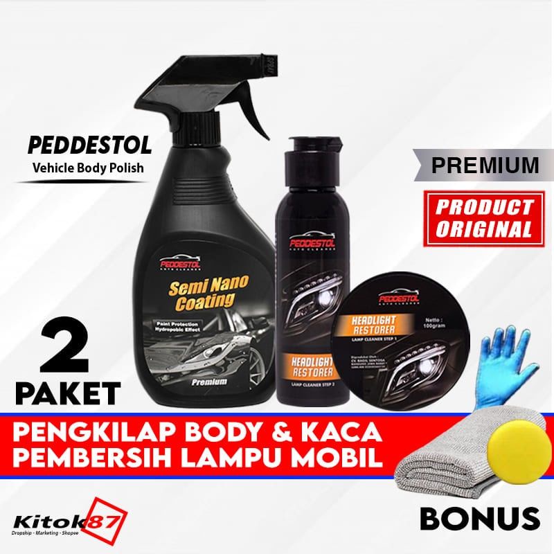 Jual Paket Perawatan Mobil Eksterior Kendaraan Pengkilap Body Kaca Mobil Dan Pembersih Lampu ...