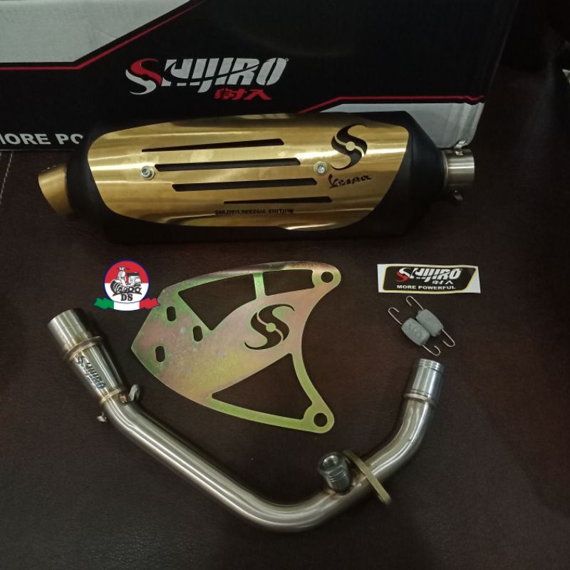 Jual Knalpot Shijiro Standar Racing Special Gold Vespa Sprint Primavera ...
