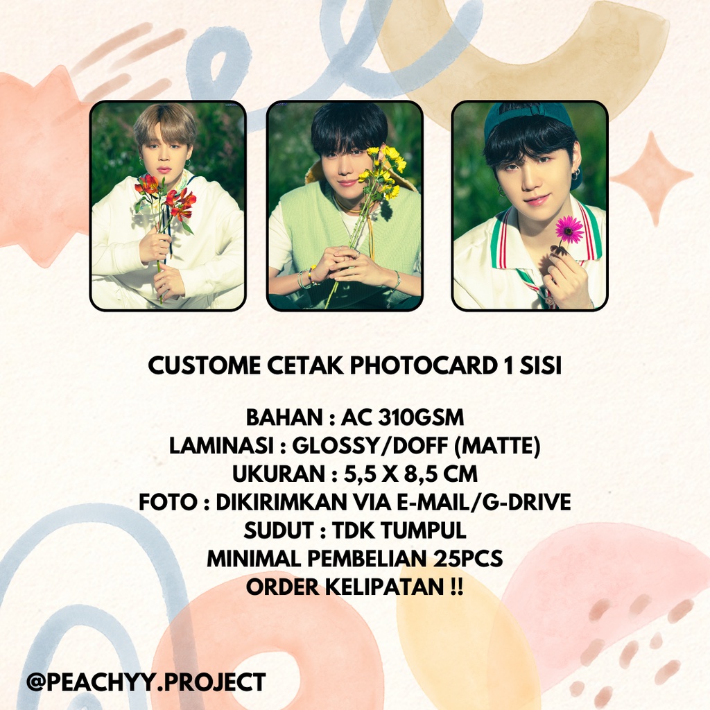 Jual CETAK PHOTOCARD (SATU SISI) CUSTOM - PHOTOCARD KPOP | Shopee Indonesia