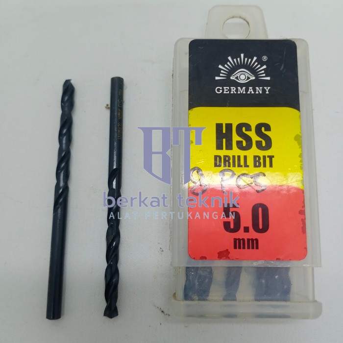 Jual mata bor besi hss cap mata / tjap mata 5mm | Shopee Indonesia