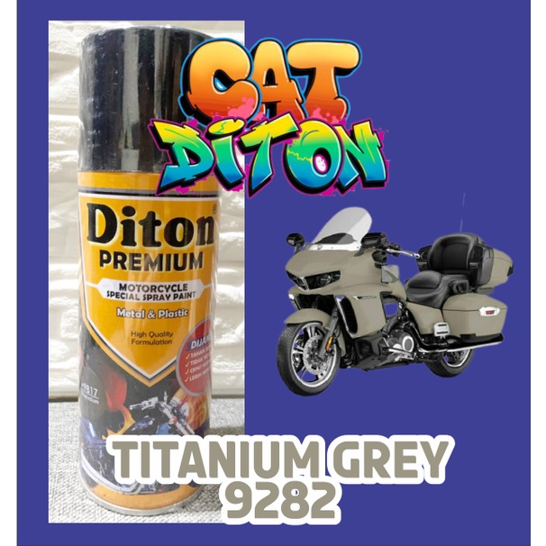 Jual Cat Pilox Diton Premium TITANIUM GREY 9282 400cc abu gray pilok ...